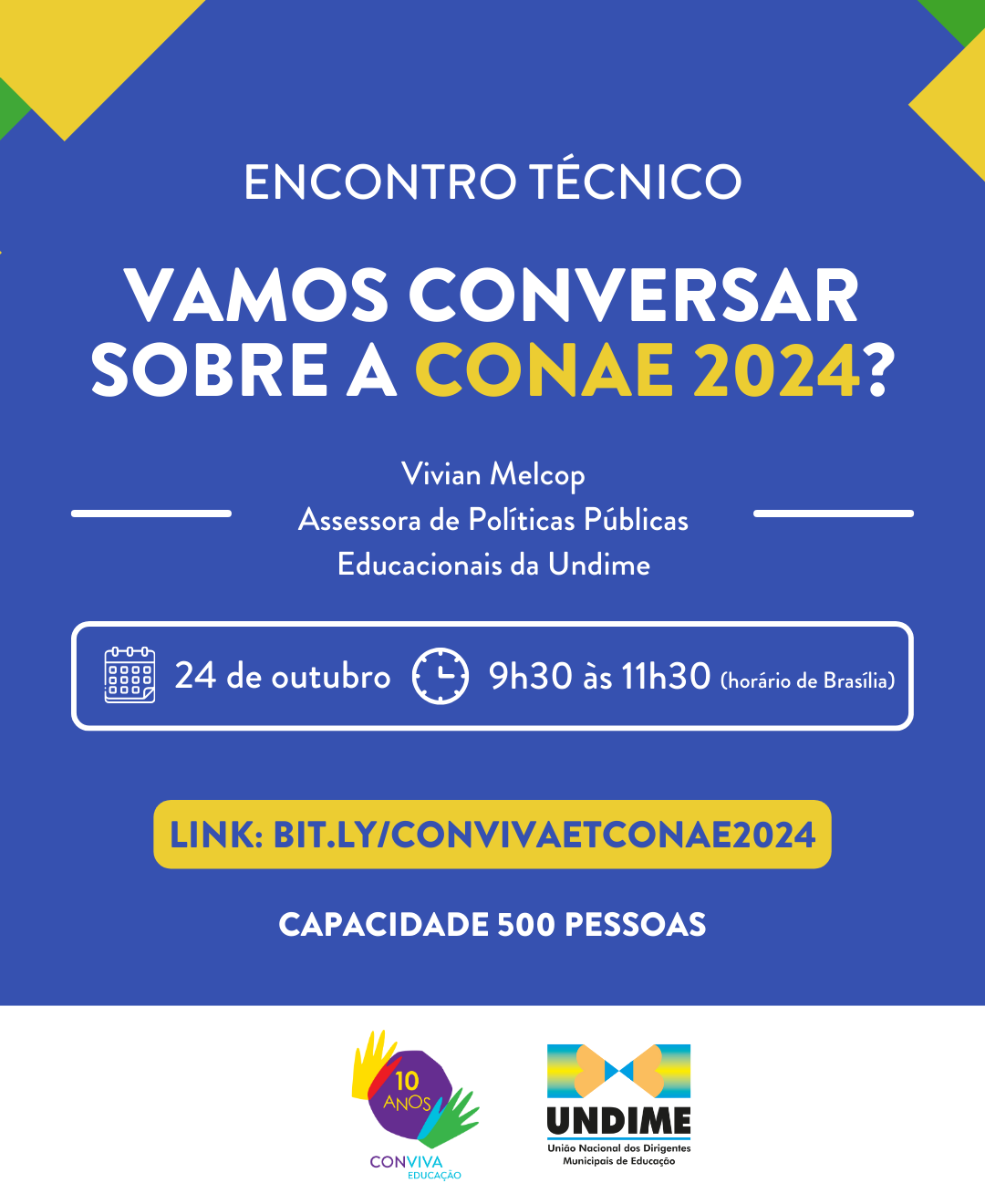 Conviva promove encontro técnico sobre a Conae 2024 - Conviva Educação