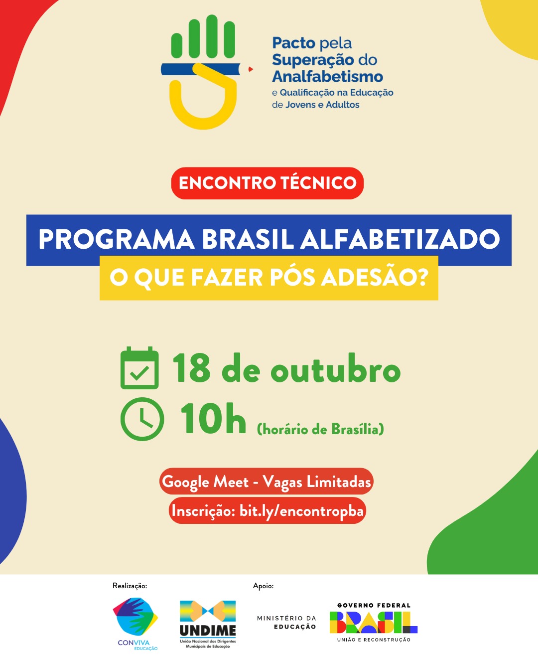 Encontro Técnico sobre o Programa Brasil Alfabetizado - Conviva Educação